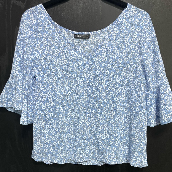 SHEIN | Tops | Nwot Shein Top Blue Small | Poshmark